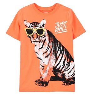 OshKosh B'gosh | Shirts & Tops | Oshkosh Boys Just Chill Tiger Tee ...